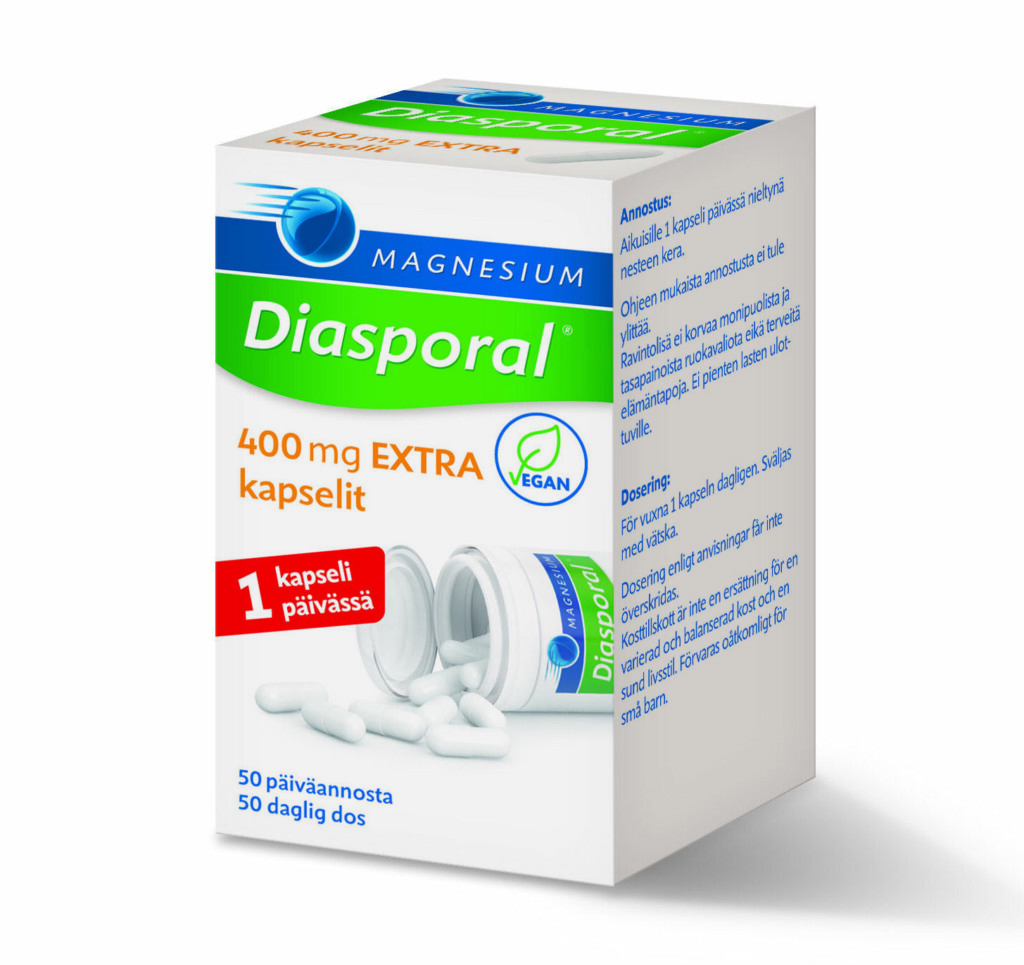 Magnesium Diasporal® 400 mg EXTRA -kapseli - Terveysmarket